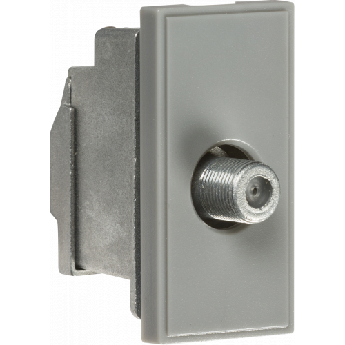 Knightsbridge Screened Sat Tv Outlet Module 25 X 50mm Grey NETSATSGY UK