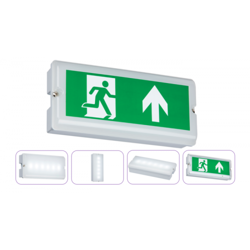 Knightsbridge 3W LED Emergency Bulkhead (maintainednon maintained ...