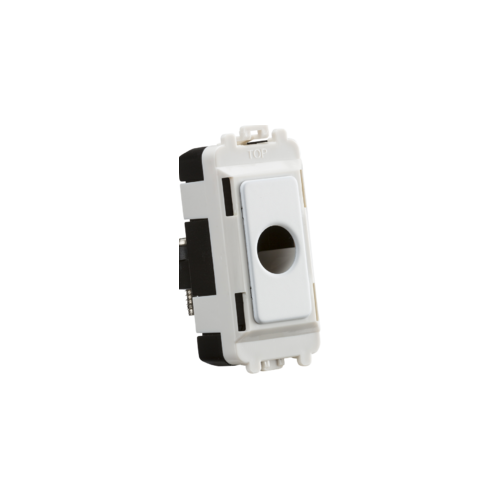Knightsbridge Flex outlet module (up to 10mm) (White) GDM012MW UK