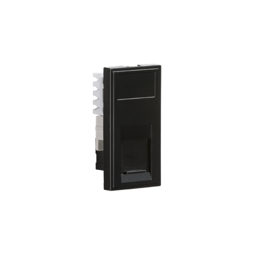 Knightsbridge UTP CAT6 RJ45 Outlet Module 25 x 50mm (Black) NETCAT6BK UK
