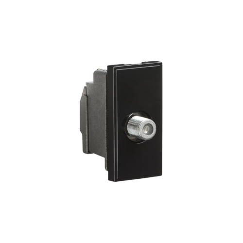 Knightsbridge Screened SAT TV Outlet Module 25 x 50mm (Black) NETSATSBK UK