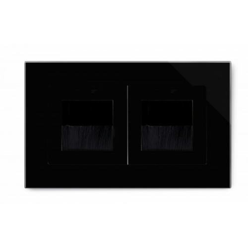 Retrotouch Crystal Double Bristle Brush Socket (Black PG) 04114 UK