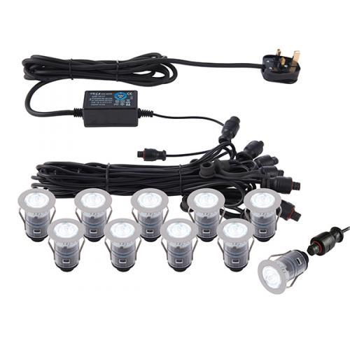 Saxby Lighting 73349 IkonPRO CCT 3000K 4000K 45mm kit IP67 0.75W cct ...