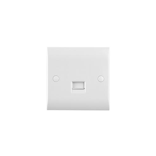 Saxby Lighting Curved Edge Telephone Master Socket CE783 UK