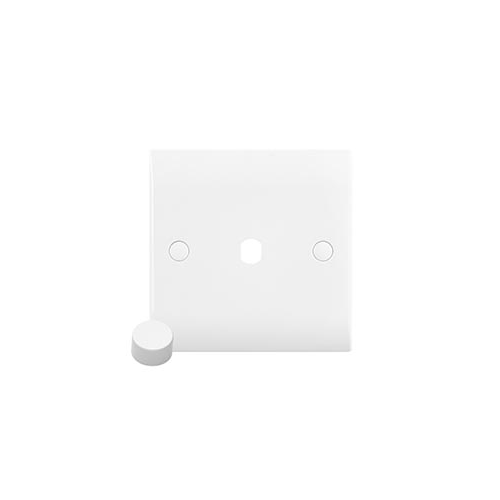Saxby Lighting Curved Edge 1g Dimmer Plate With Dimmer Cap CE81DIM UK