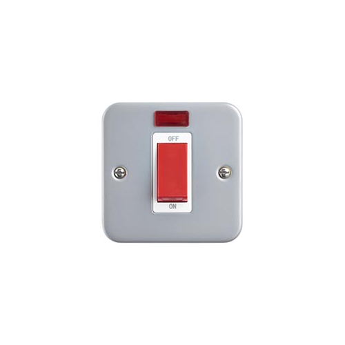 Saxby Lighting Metal Clad 45a 1g Dp Switch With Neon MC553 UK