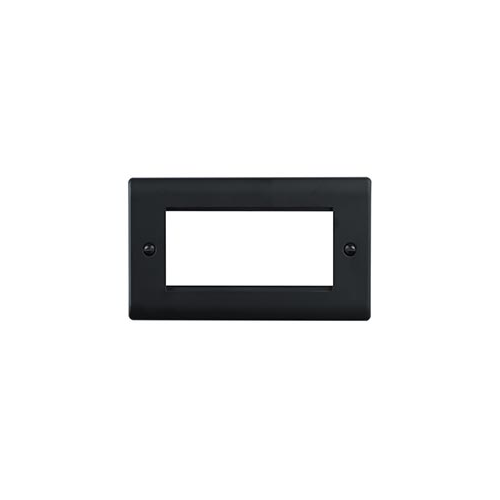 Saxby Lighting Raised Screwed 4g Modular Faceplate (4 Modules) Matt ...