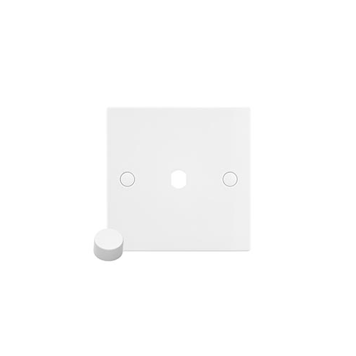 Saxby Lighting Square Edge 1g Dimmer Plate With Dimmer Cap SE81DIM UK