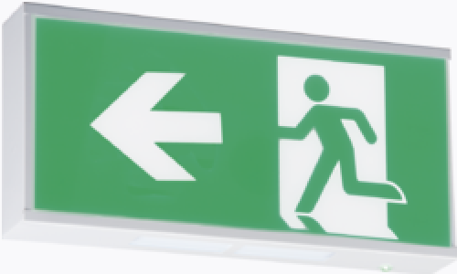 Running Man Legend for product EMRUN with Left Facing Arrow EMRUNL UK