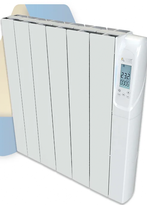 ASCOT 1000W 6 FIN FLUID RADIATOR ASCOT1000WF (White) UK