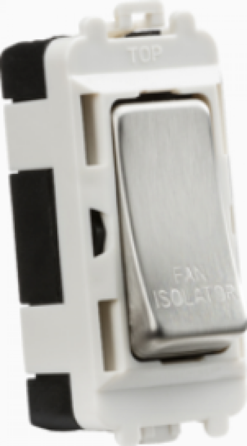 Knightsbridge 10A Fan Isolator Module (Brushed Chrome) GDM020BC UK