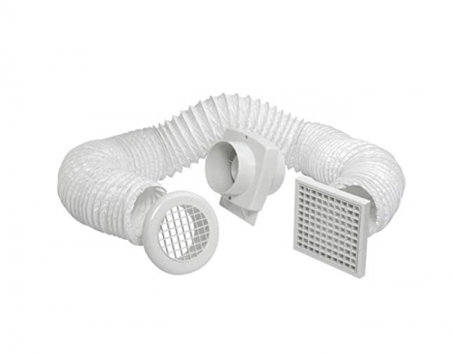 Manrose in line shower fan kit, extractor fan with timer, VSF100S UK