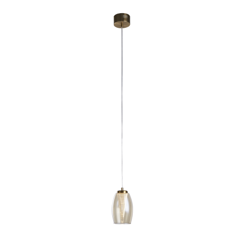 Searchlight Cyclone Pendant Bronze Metal Champagne Glass 97291-1CP UK