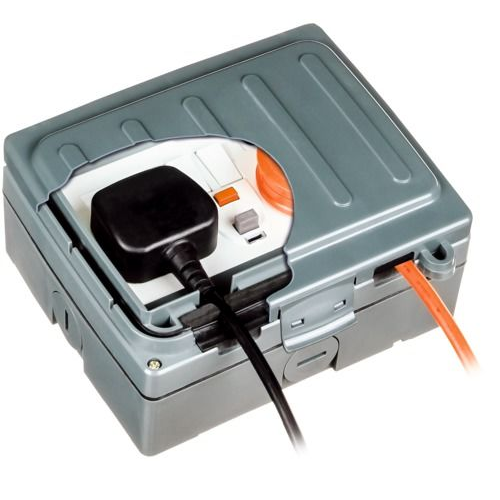 Timeguard Twin Gang 13A Switched Rcd Socket Passive WXT204NP UK