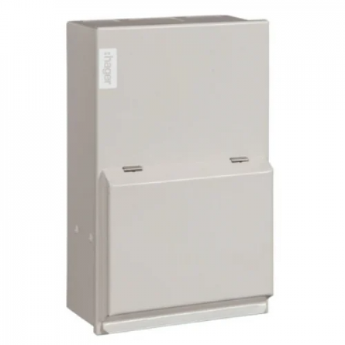 Hager 4 Module Enclosure with DIN rail VML004 UK