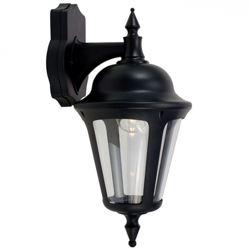 Ansell ALWL BL Latina 42W E27 Wall Lantern (Black) ALWL/BL UK