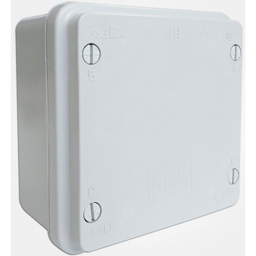 Eterna 100x100x55mm Plastic Adaptable Box Enclosure IP65 (Grey) 222-L UK